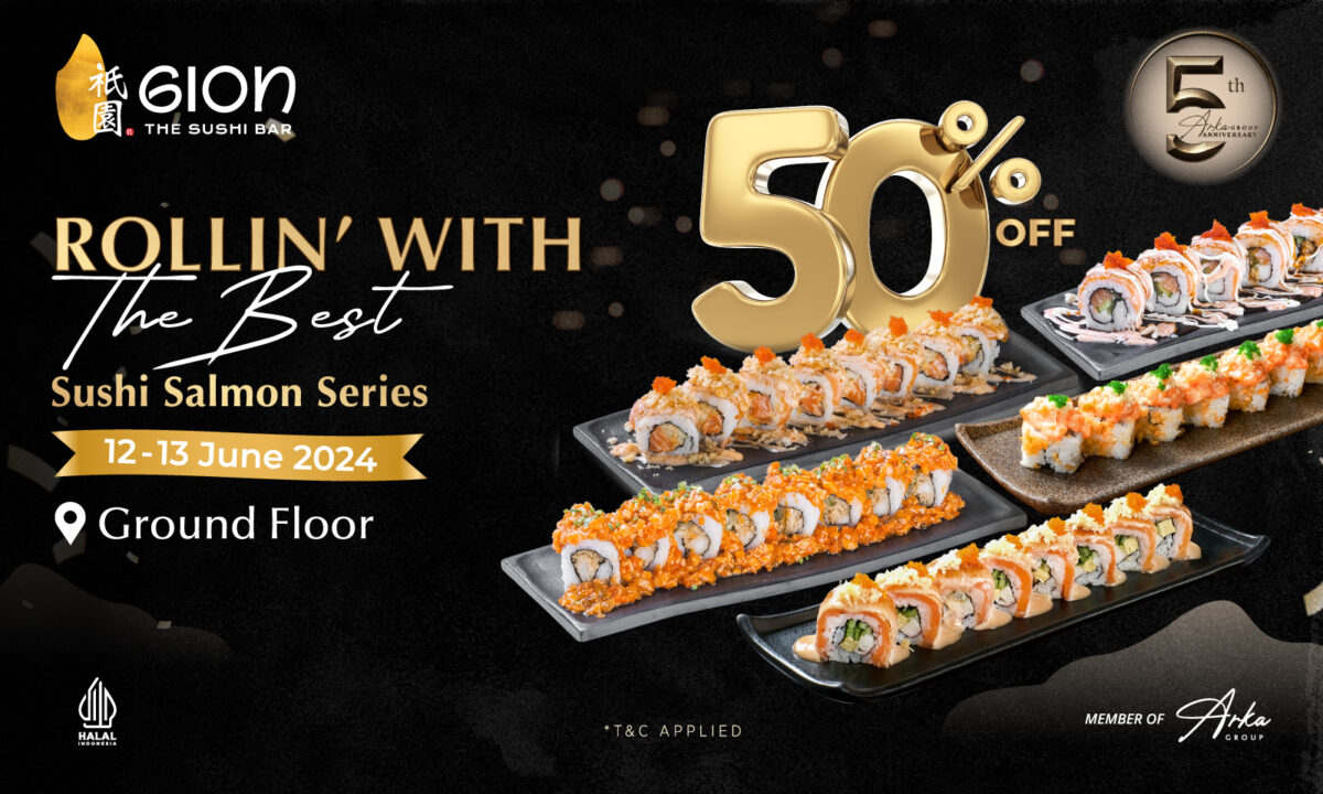 Gion Sushi - 50% Off - Mall of Indonesia